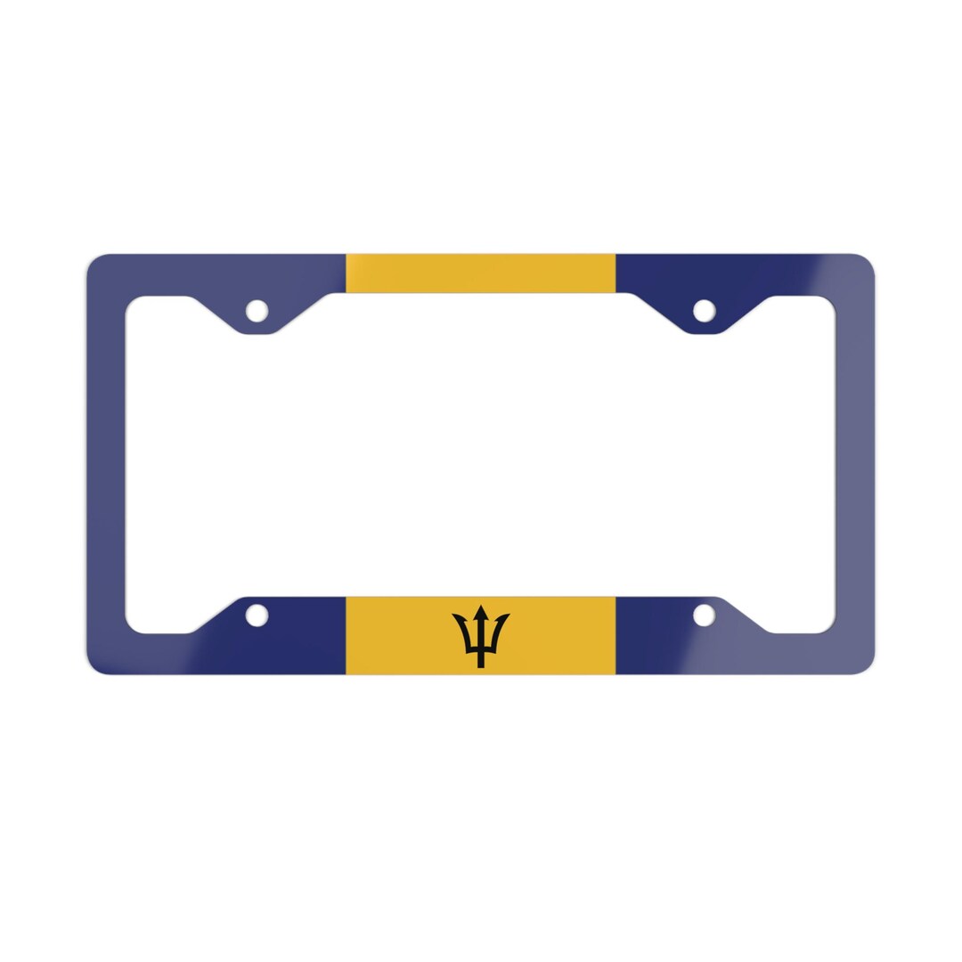 Barbados License Plate Frame Barbados Metal License Plate Frame ...