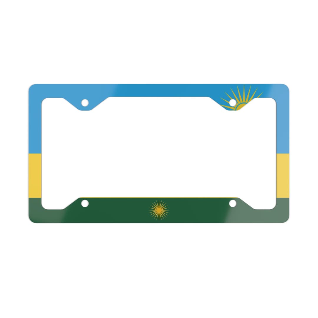 Rwanda License Plate Frame Rwandan Metal License Plate Frame Rwanda ...