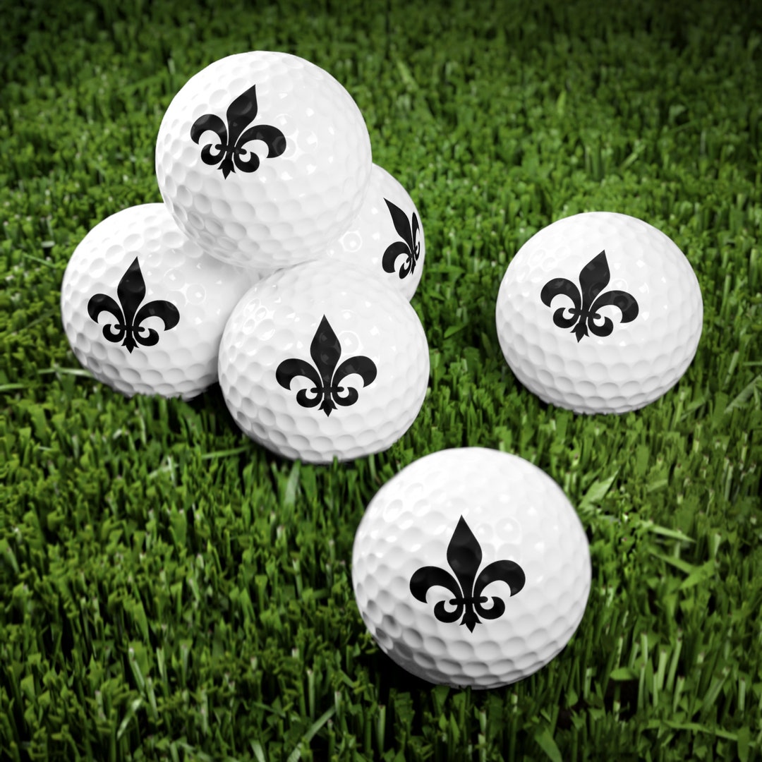 Fleur De Lis Golf Balls set of 6, Golf Gifts, Flower of Lily, France ...