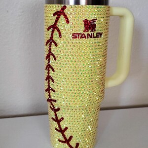 Softball Rhinestone Stanley Tumbler - Etsy