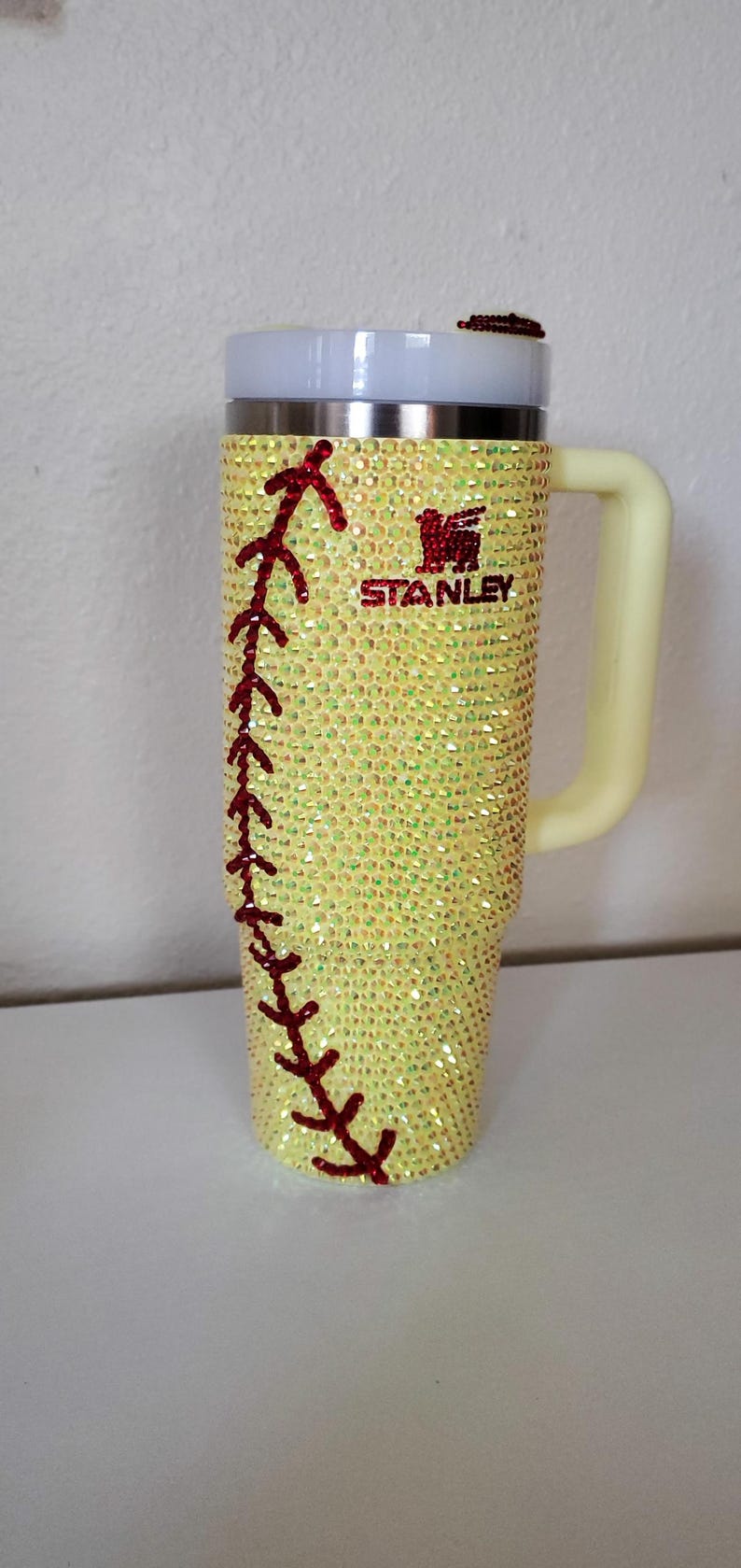 Softball Rhinestone Stanley Tumbler - Etsy