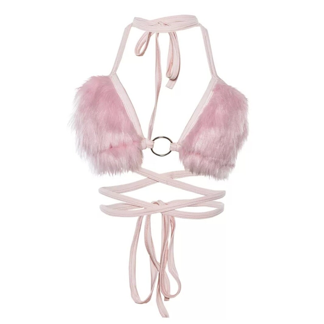 Felling Fuzzy Bra - Etsy