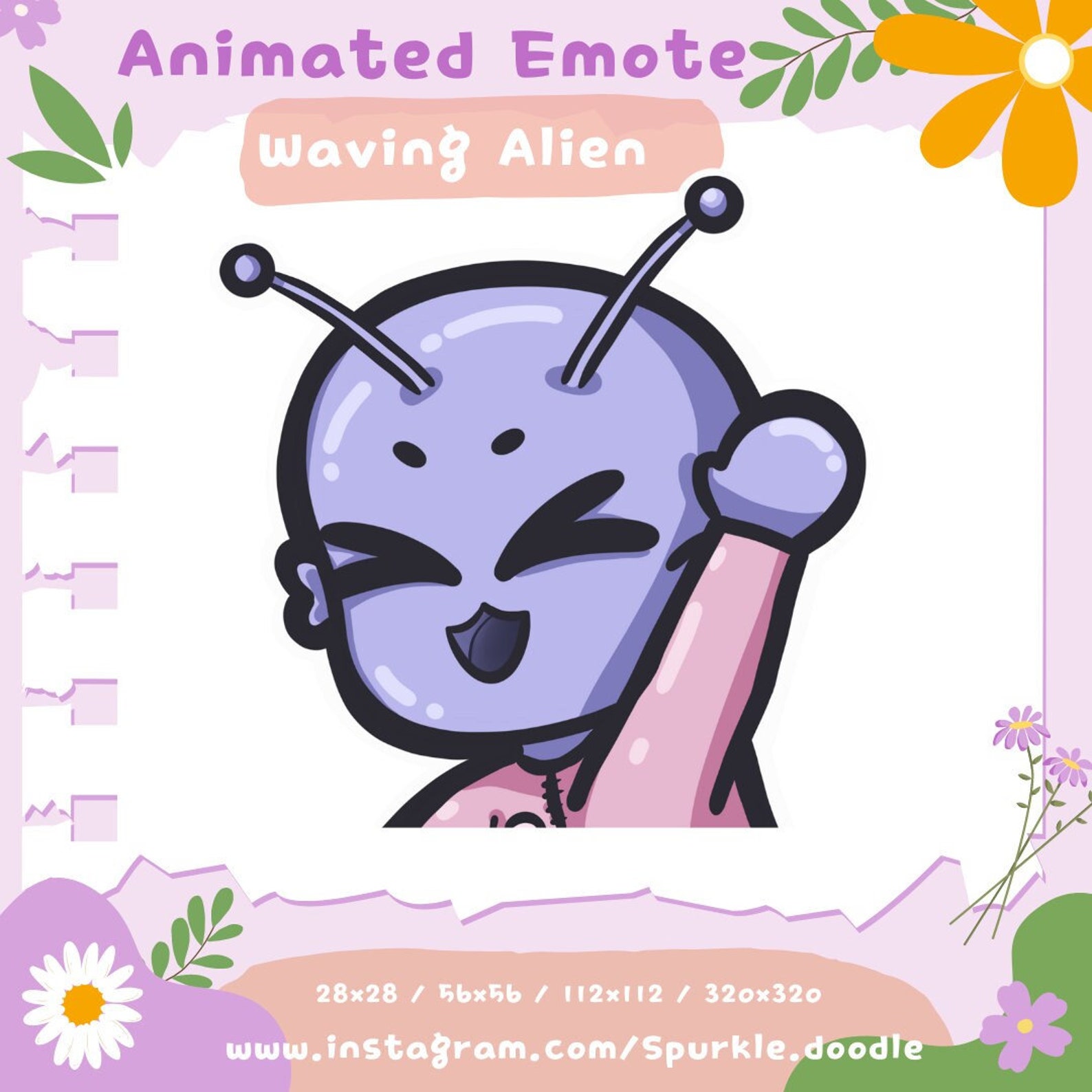 Twitch, Discord, Youtube Alien UFO Animated Emote! - Etsy