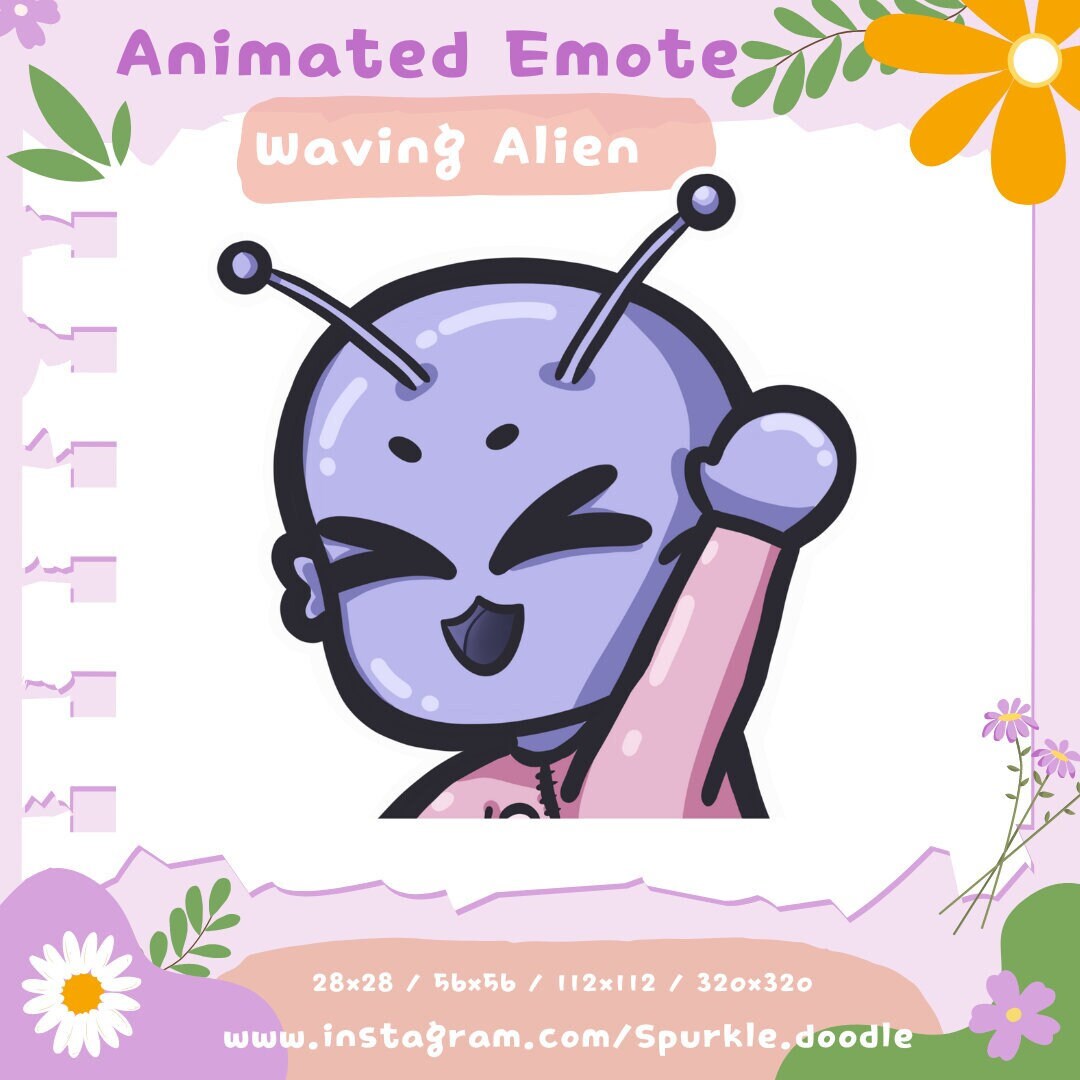 Twitch, Discord, Youtube Alien UFO Animated Emote! - Etsy