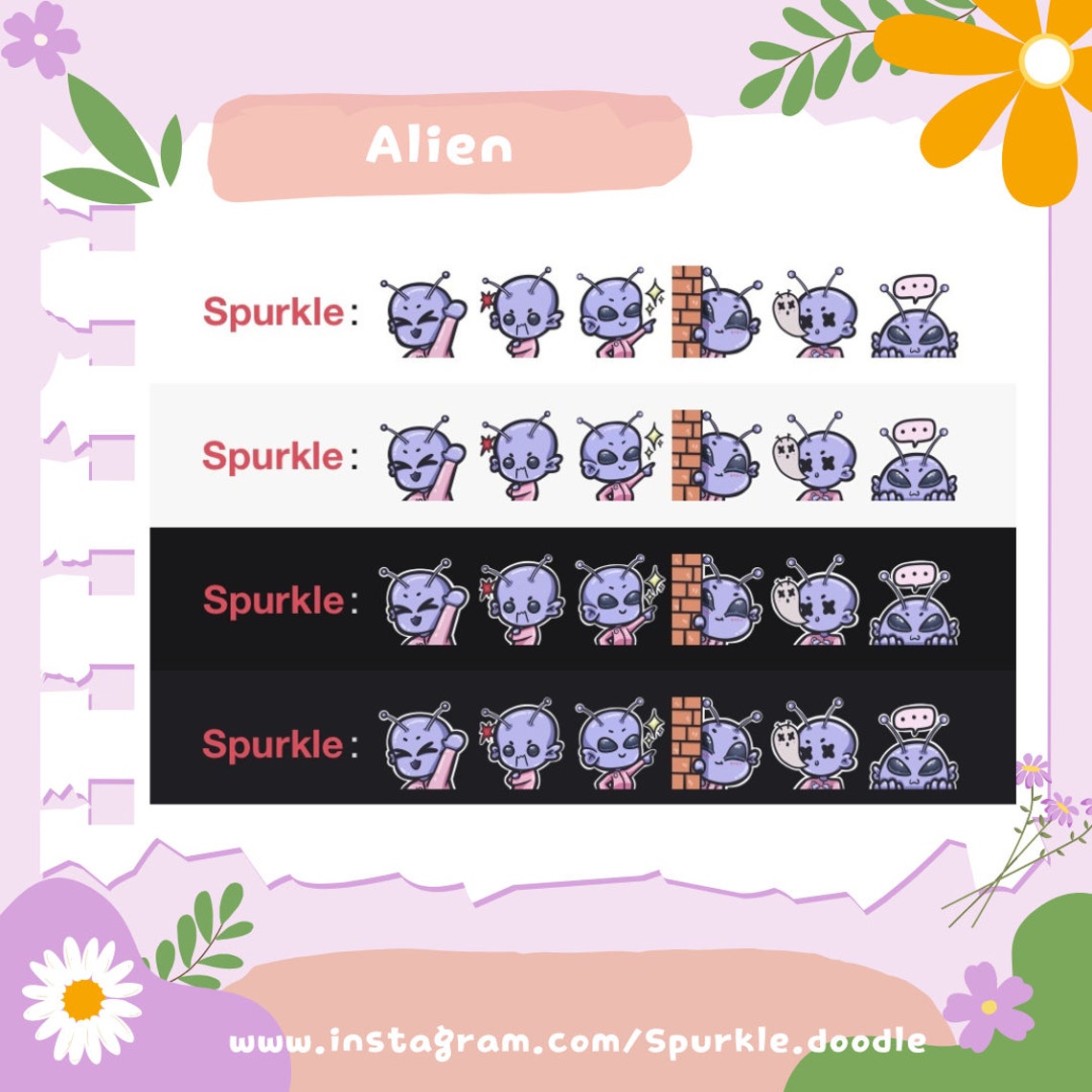 Twitch, Discord, Youtube Alien UFO Emote / Sticker Set With Bonus Free ...