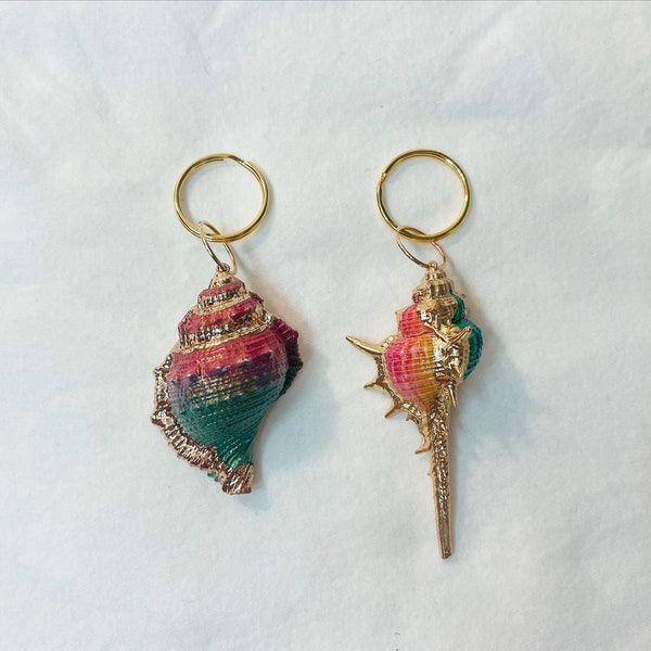 Sea Shell Keychain - Etsy