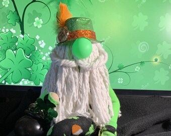 St Patrick Day Gnome / Irish Decoration/ Irish Gnome / Good - Etsy