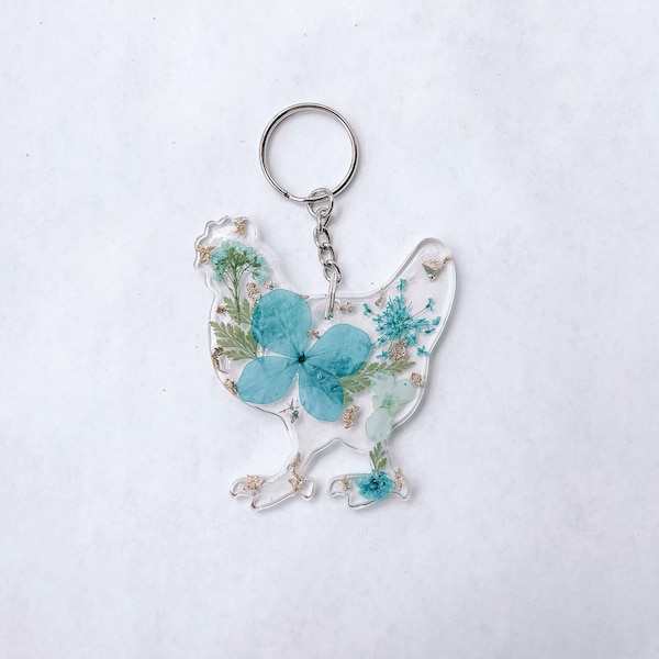 Chicken Keychain - Etsy