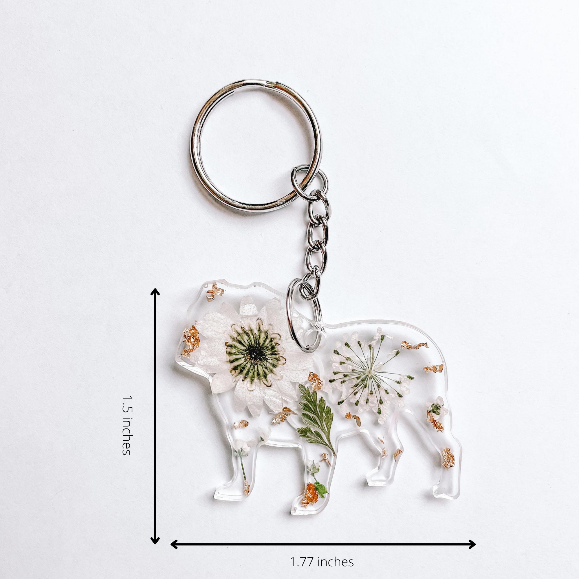 English Bulldog Keychain Dog Keychain Cute Gift Ideas | Etsy