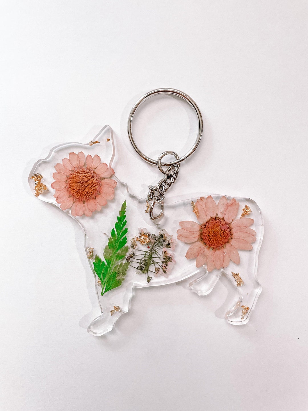 Frenchie Keychain, Resin Keychain, Dog Mom, French Bulldog, Cute Gift ...