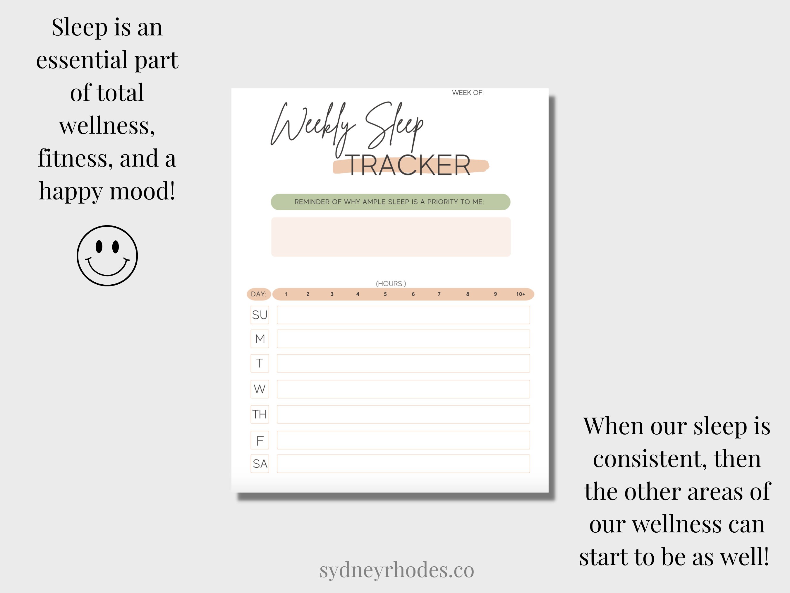 Wellness Tracker Printable, Digital, Goodnotes | Health and Fitness ...