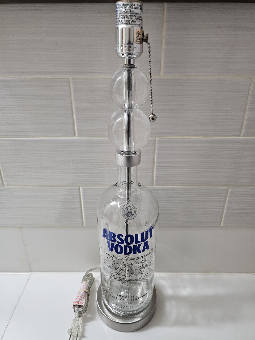 Absolute Vodka Lamp - Etsy