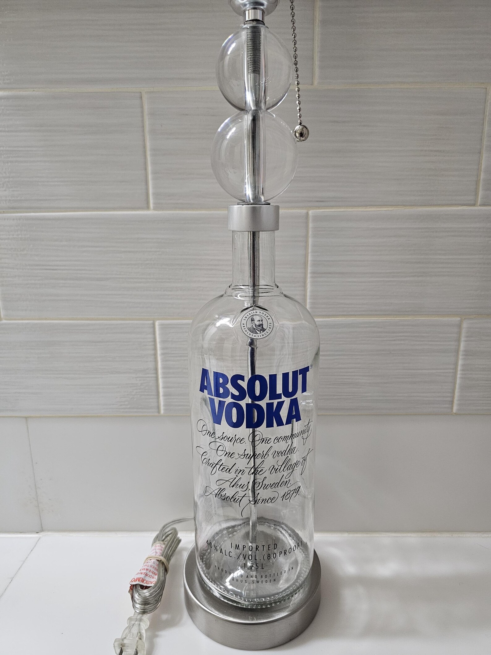 Absolute Vodka Lamp - Etsy