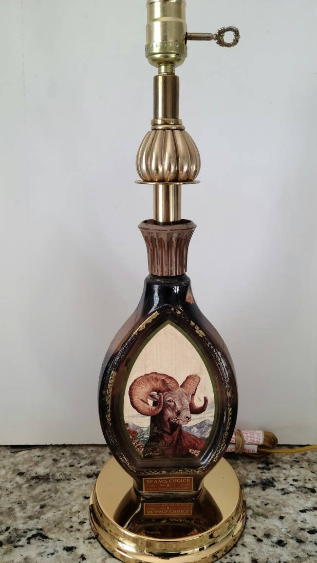 Antique Jim Beam Lamp - Etsy