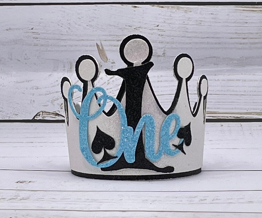 Alice in Wonderland 1st Birthday Crown, Queen of Spades Baby Crown ...
