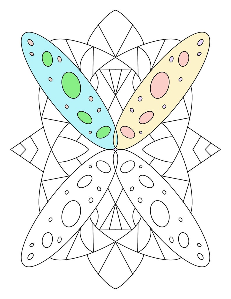 Printable Adult Simple Coloring Page - Etsy