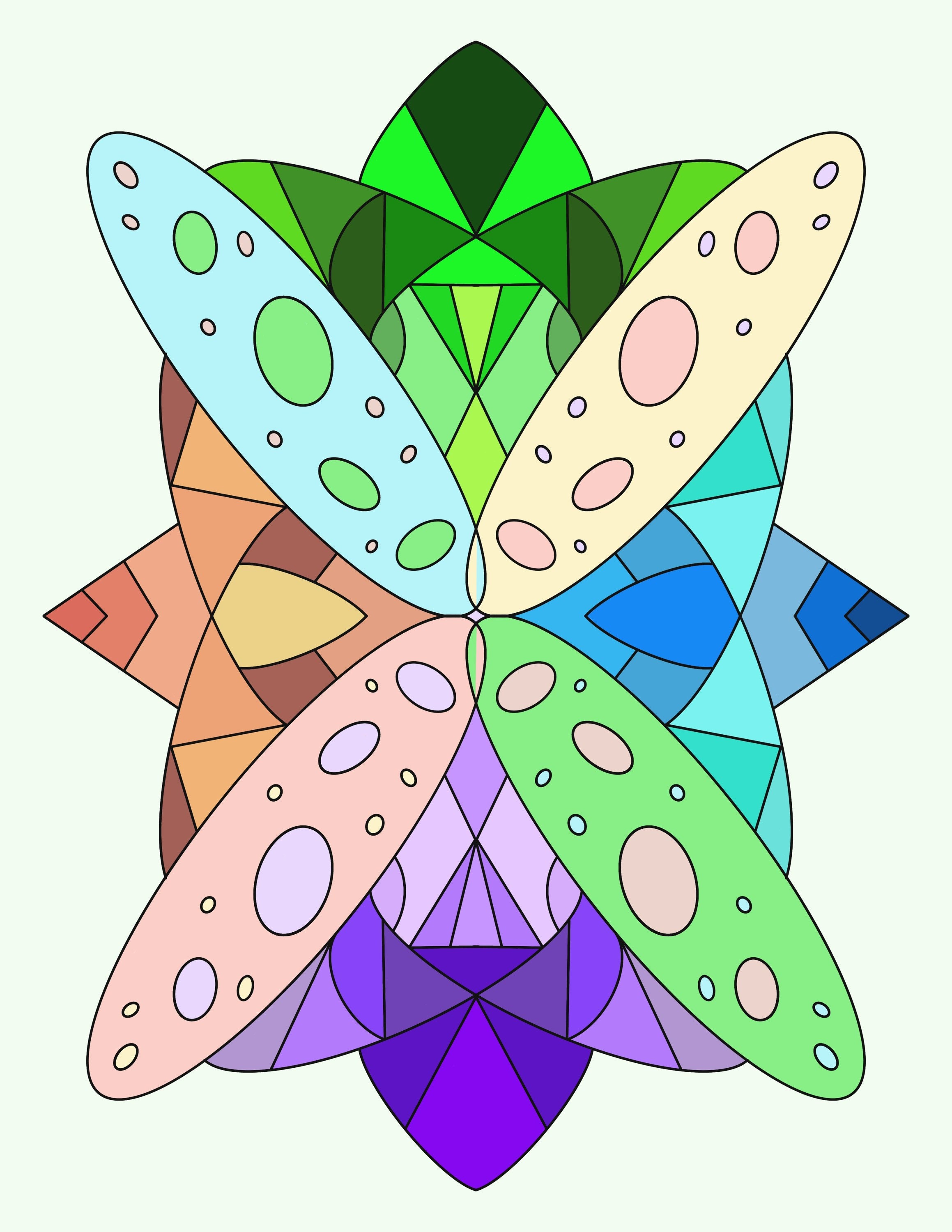 Printable Adult Simple Coloring Page - Etsy