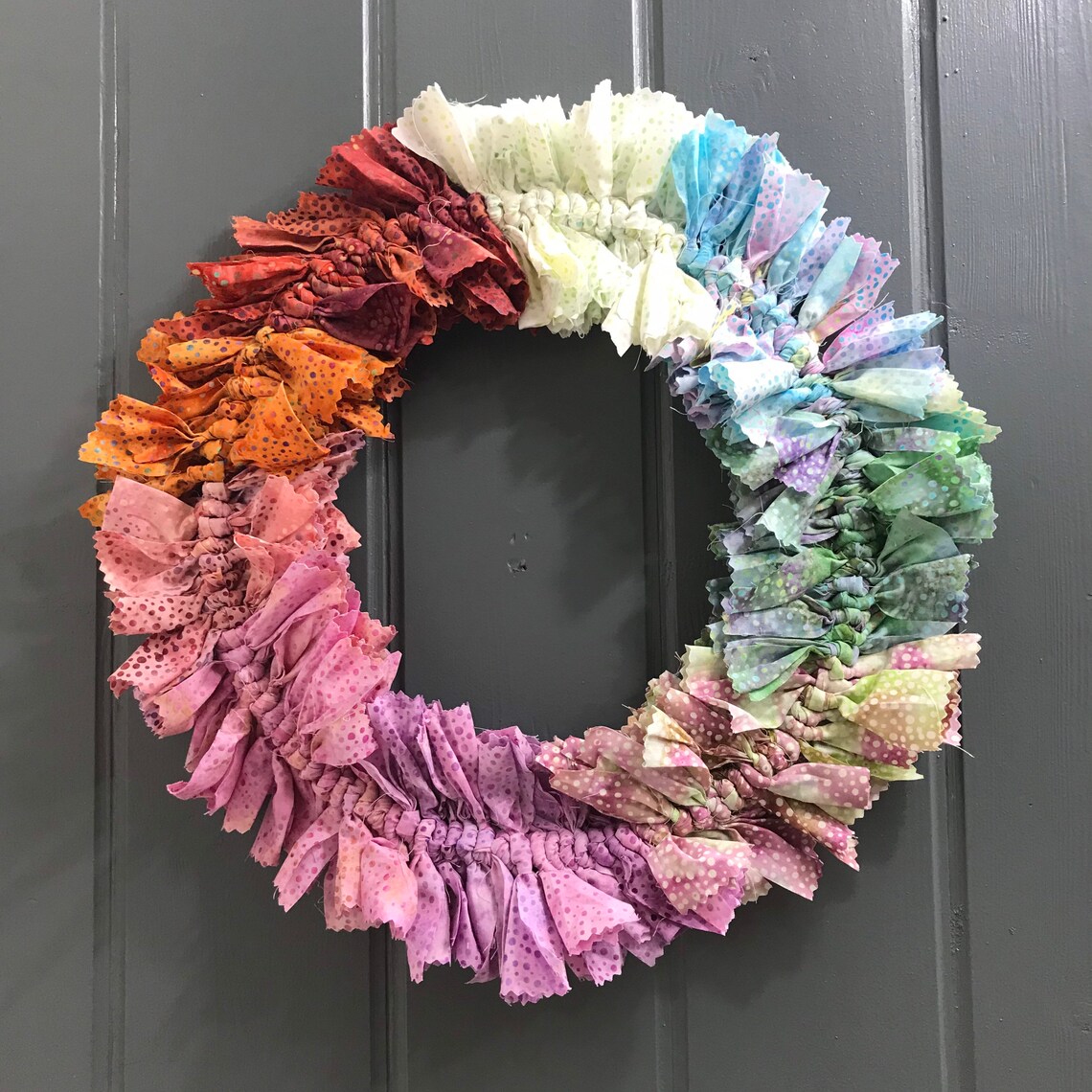 Gay Pride Inspired Door Rag Wreath Home Wall Decoration - Etsy