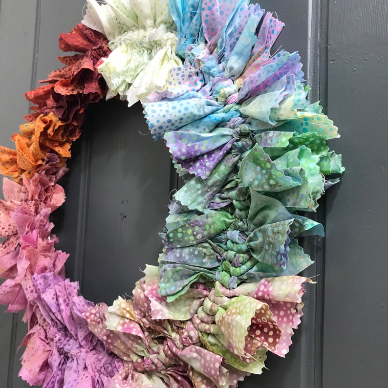 Gay Pride Inspired Door Rag Wreath Home Wall Decoration - Etsy