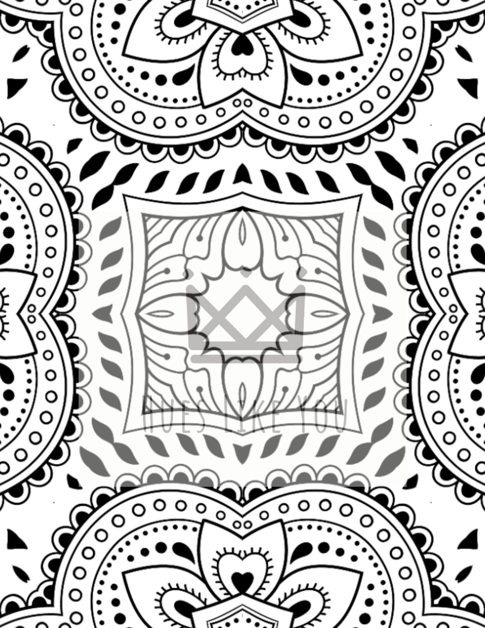 21 Printable Mandala African Queen Coloring Pages, Adult Coloring Book ...
