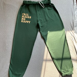 Fall Makes Me Happy Sweatpants Preppy Sweatpants Fall Apparel - Etsy