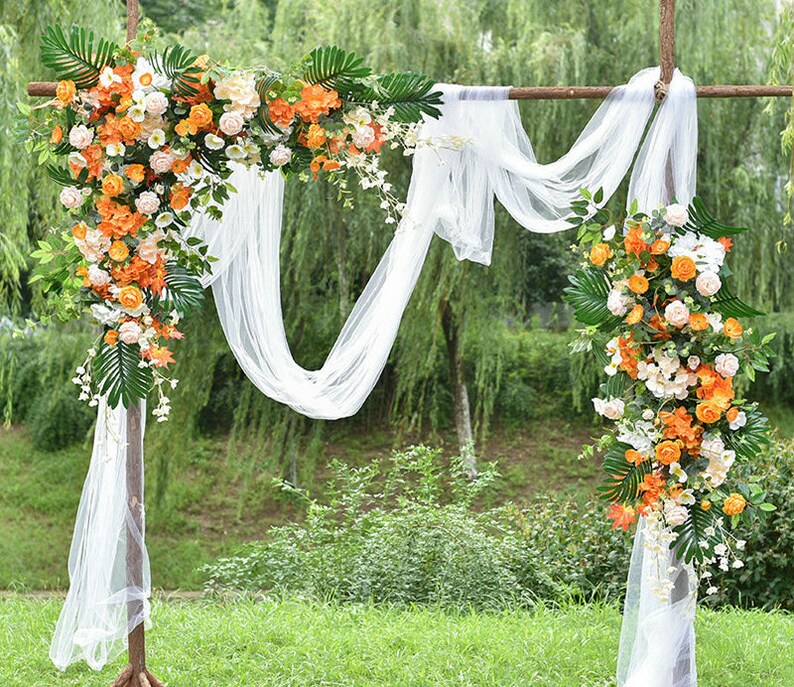 Champagne Blush Ivory Artificial Flowers Table Runner Decor | Etsy