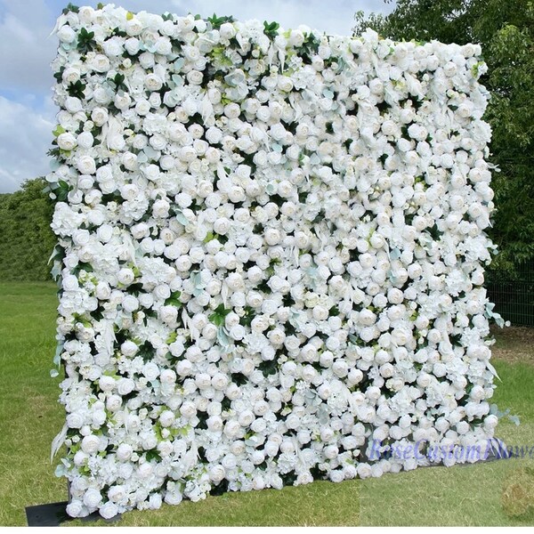 White Flower Wall Backdrop - Etsy