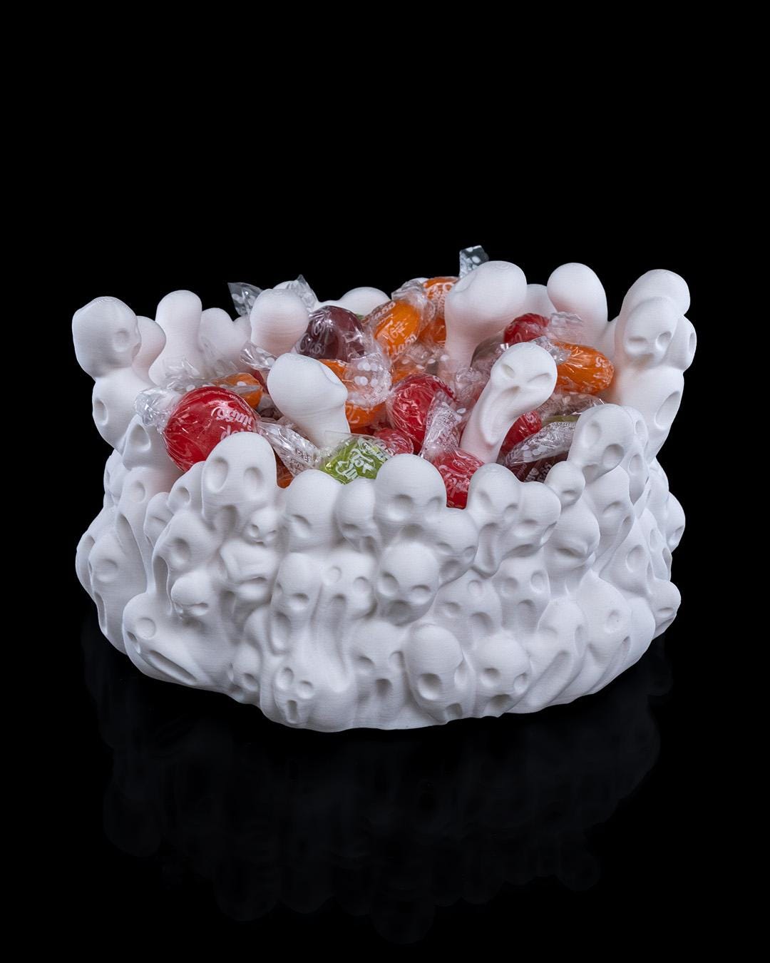 Ghost Candy Bowl - Tall Ghostly Candy Dish - Halloween Decor - Spooky ...