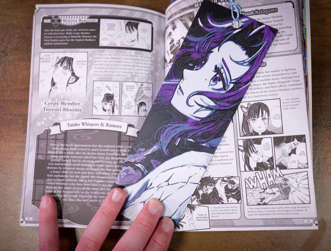 Shinobu Bookmark | Demon Slayer Bookmark | 3D Printed Anime Page Holder ...
