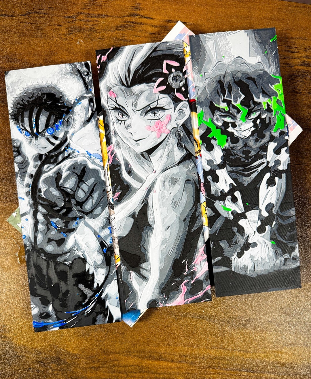 Demon Slayer Upper Rank Demon Bookmark Set | Daki | Akaza | Gyutaro ...