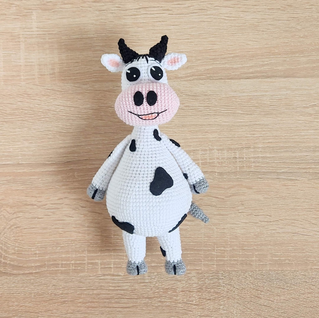 Crocheted Cow, Cow Daisy, Little Baby Cow, LBB Daisy, Amigurumi Cow ...
