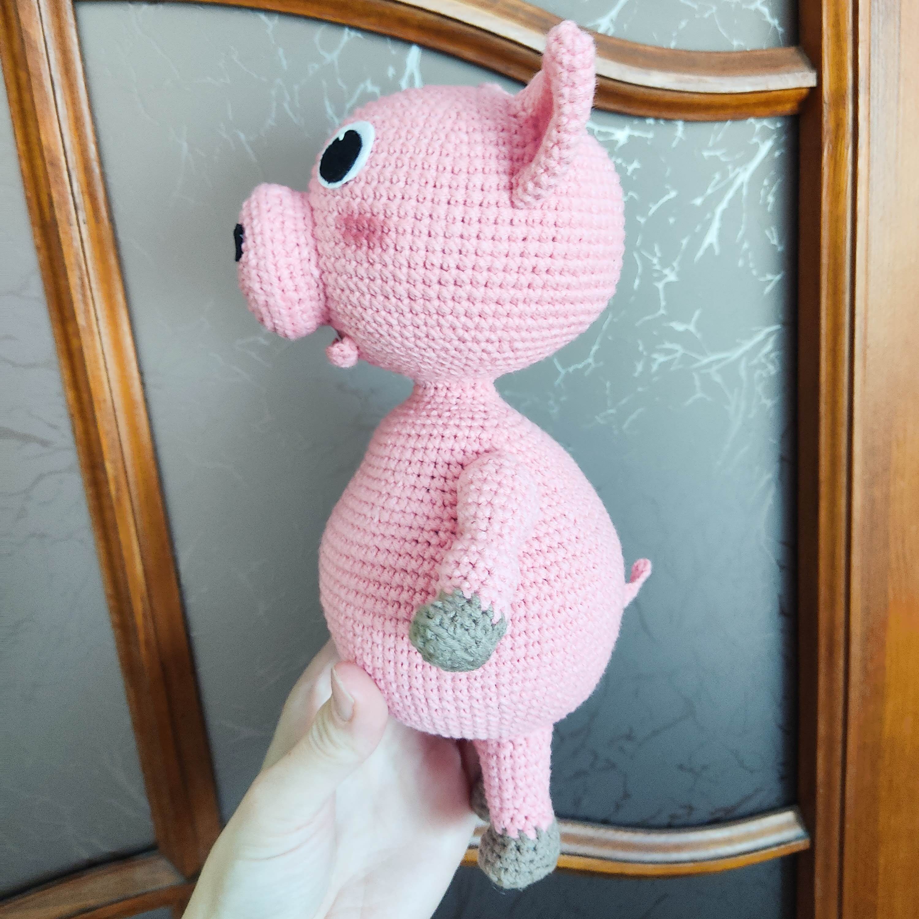 Super Pig Crocheted Pig Amigurumi Pig Little Baby Toy Pink - Etsy