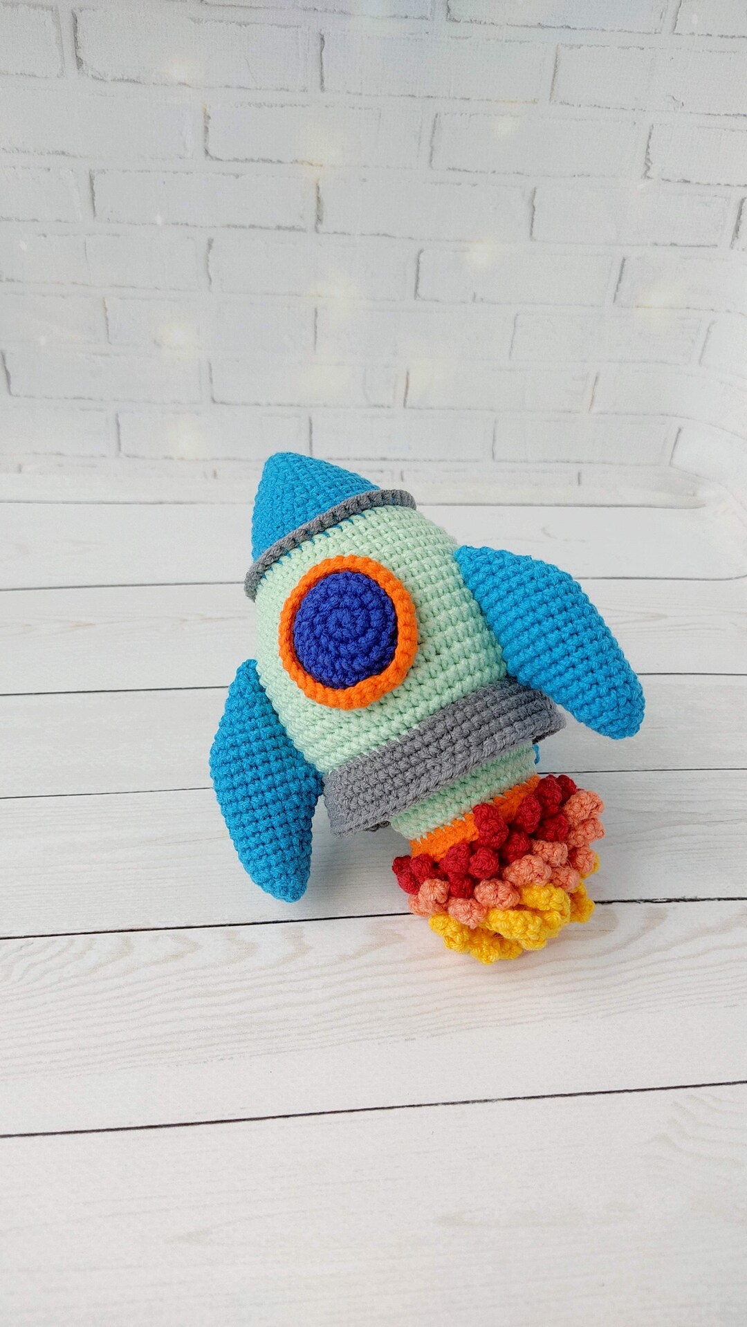 Crocheted Space Shuttle, Spaceship Toy, Amigurumi Rocket, Soft Toy ...