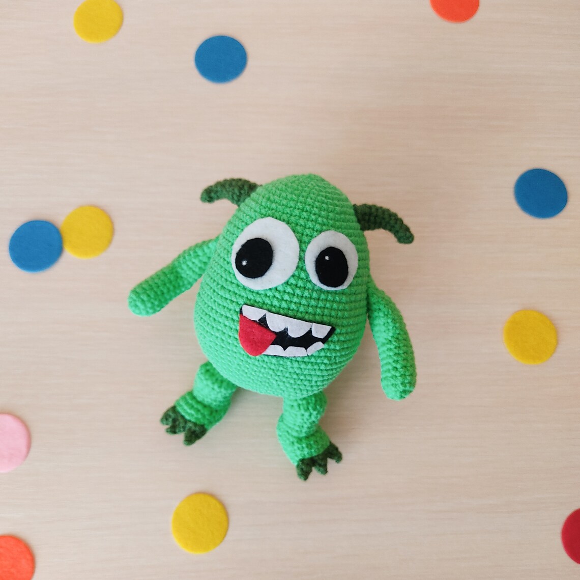 Little Monster Stan, Baby Bum Monster, Little Baby Toys, Crocheted ...