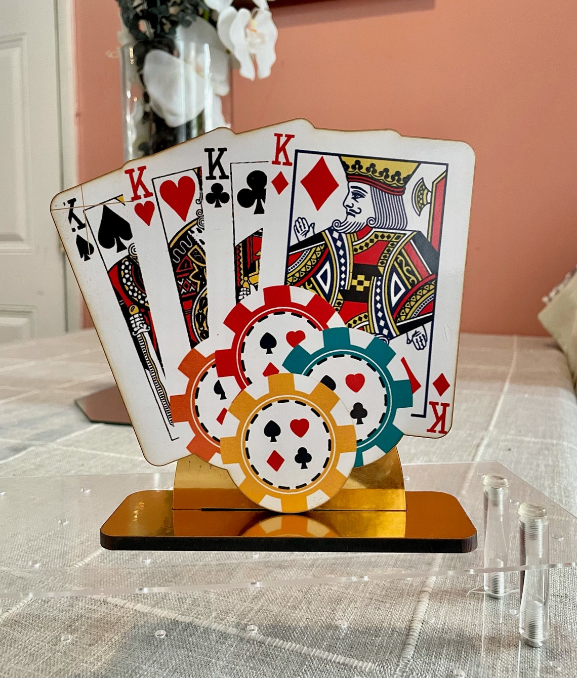 Poker Cake-topper Poker Cake-topper Poker Birthday Party - Etsy