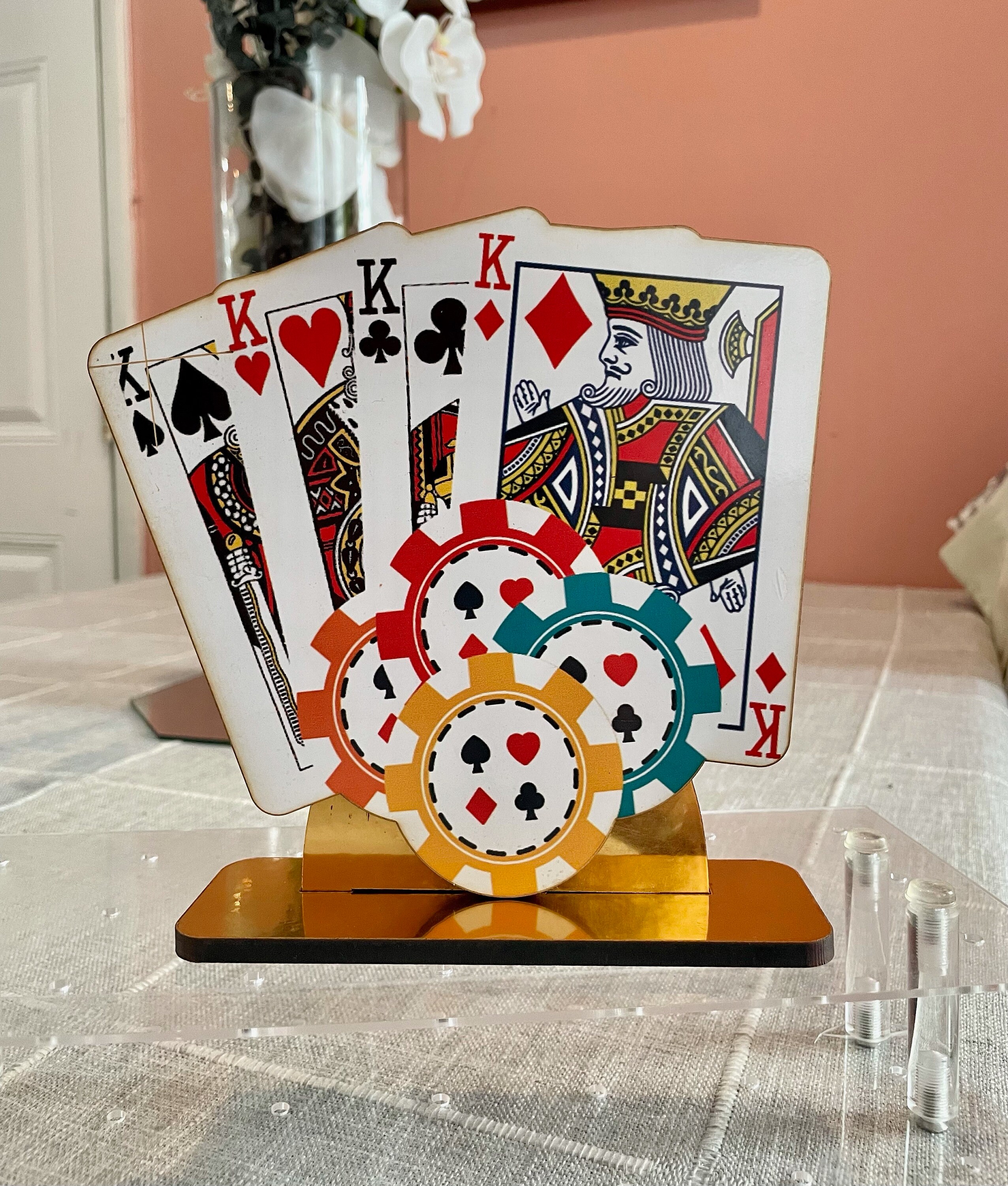 Poker Cake-topper Poker Cake-topper Poker Birthday Party | Etsy
