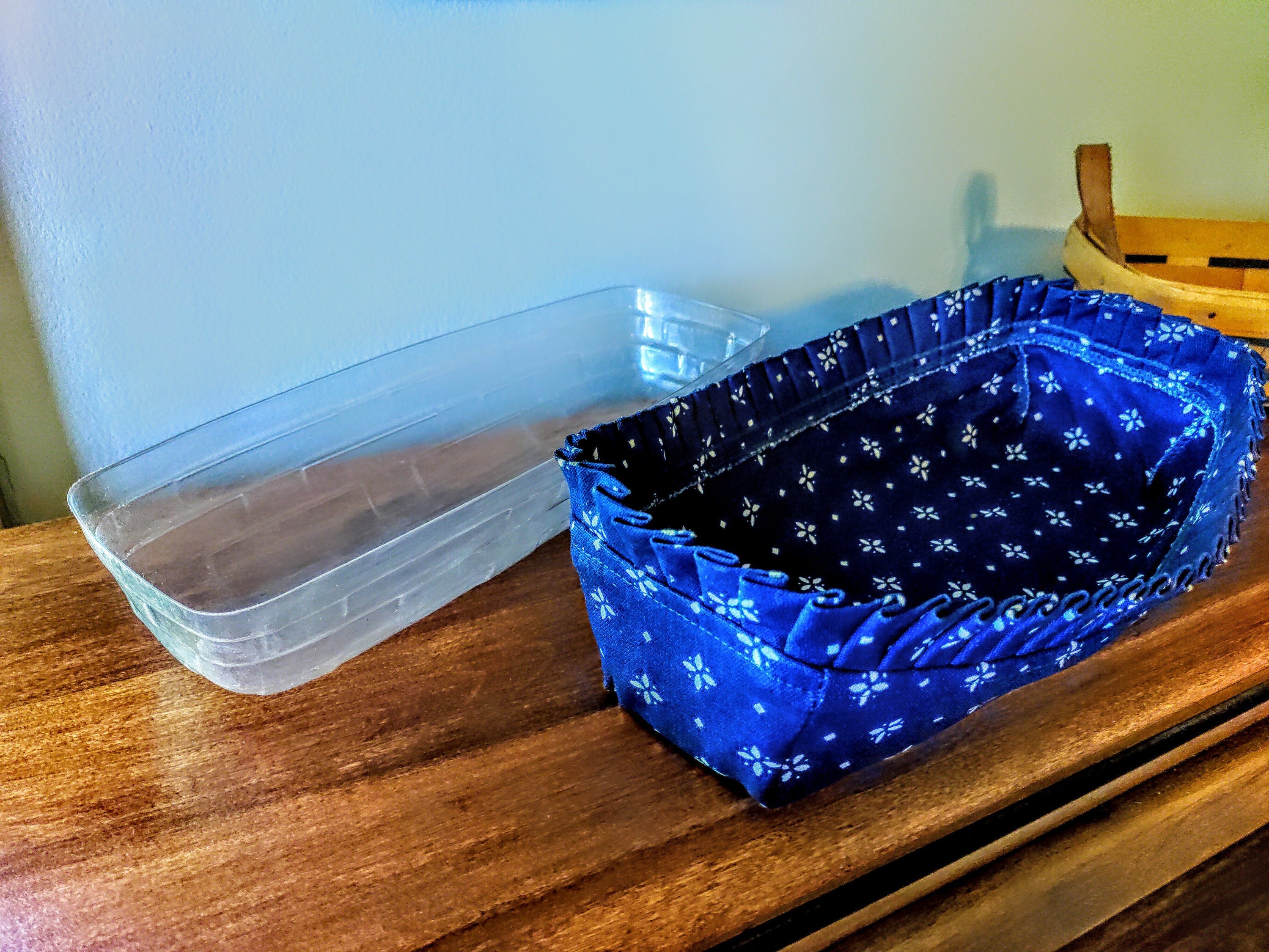 1998 Longaberger Muffin Basket With Liner and Protector - Etsy