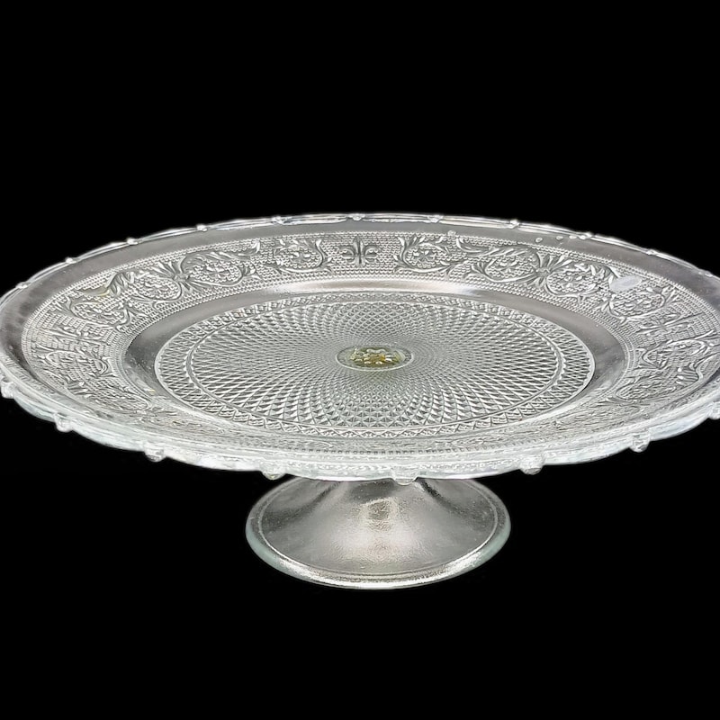 Glass Cake Stand - Etsy