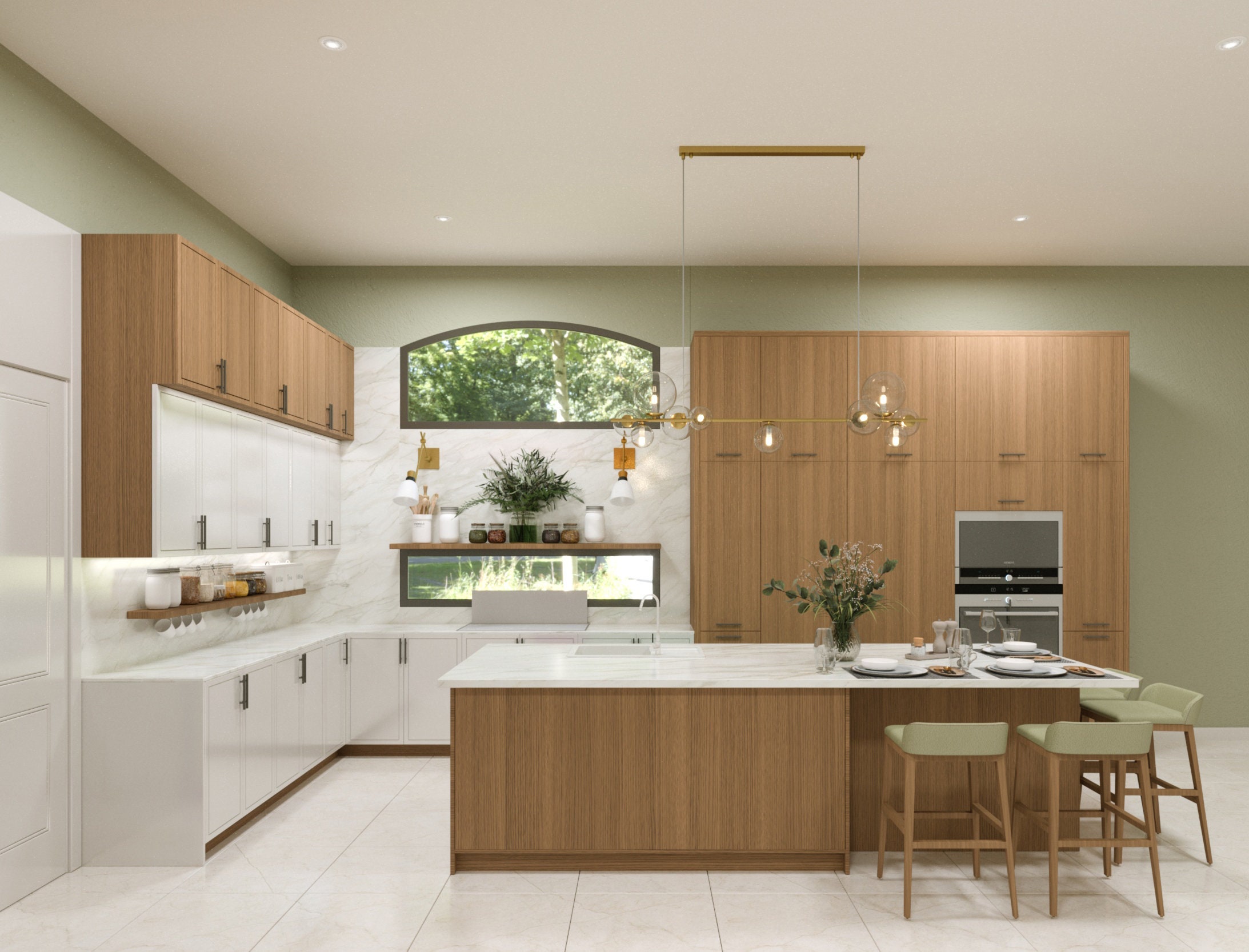 3D Kitchen Custom Kitchen Decor Modern Kitchen Design - Etsy Australia