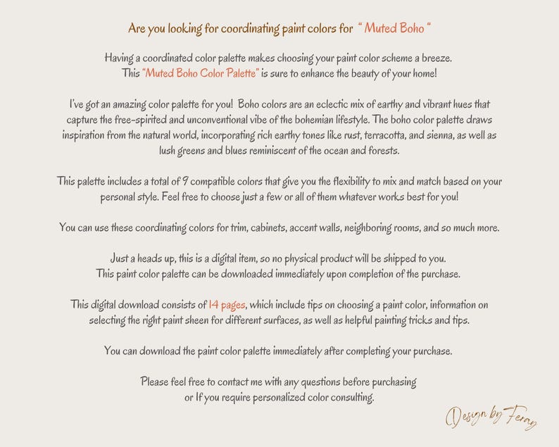 Muted Boho Colors | Earthy Elegance Paint Palette | Boho Home Colors ...