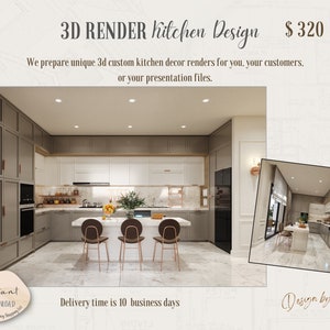 3D Kitchen Custom Kitchen Decor, Modern Kitchen Design, Interior ...