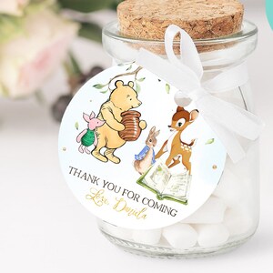 Storybook Baby Shower Favor Tag Printable A New Chapter Fairytale Book ...