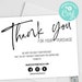 Business Thank You for Your Order Printable Cards Instant Download ...