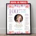 100th Birthday Poster, 100th Birthday Chalkboard, 100th Birthday Board ...