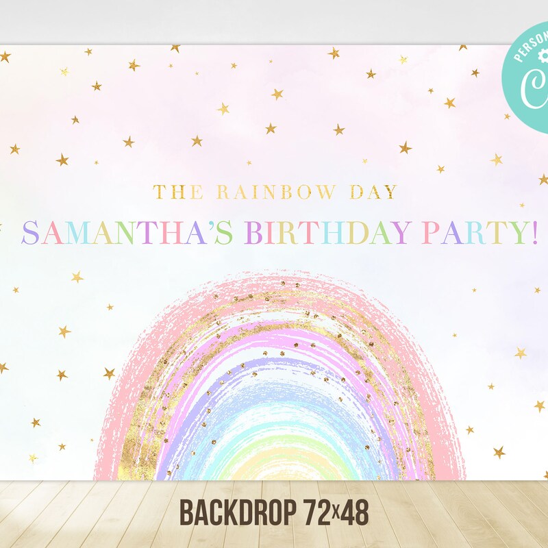 Rainbow Backdrop - Etsy