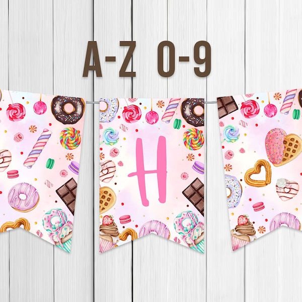 Candyland Letters Printables - Etsy
