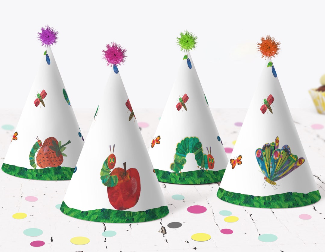 Very Hungry Caterpillar First Birthday Party Hat Decoration Birthday ...