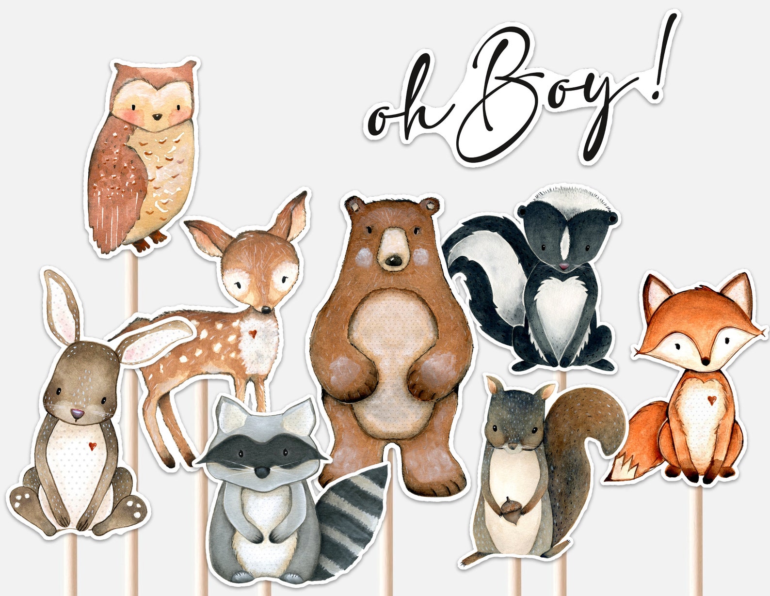 Oh Boy Centerpieces Baby Shower Let the Adventure Begin - Etsy