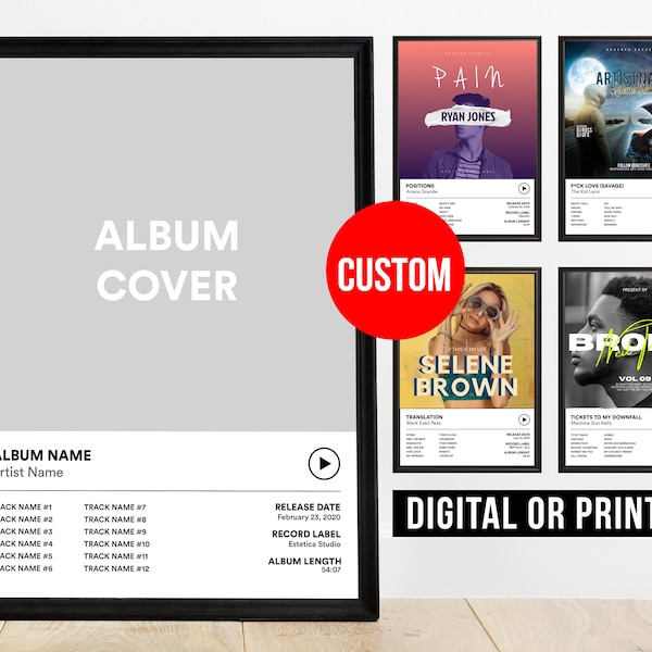 Album Cover Posters - Etsy