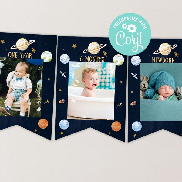 Galaxy Birthday Banner - Etsy